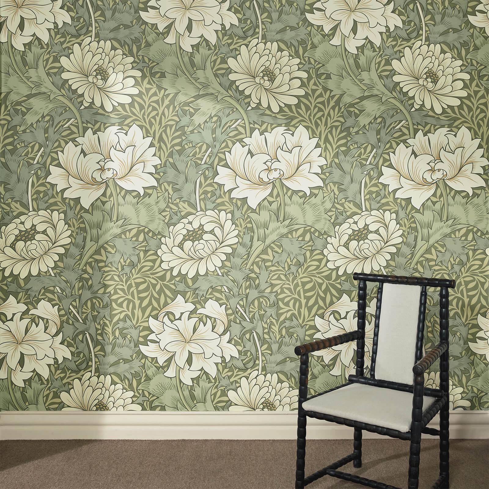 House of Hackney Chrysanthemum Magna Wallpaper – Morris Wallpaper