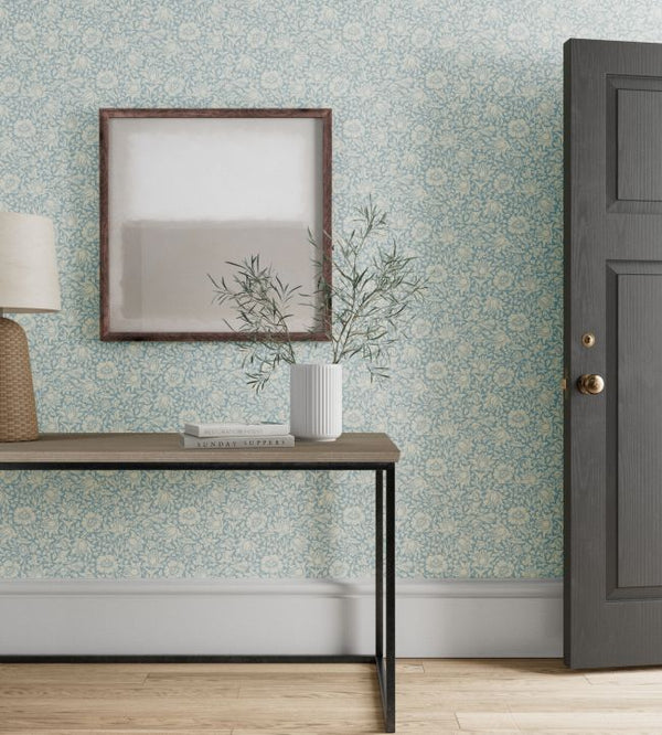 Mallow Wallpaper - Powder Blue - 217071 - Lowest US Price – Morris ...