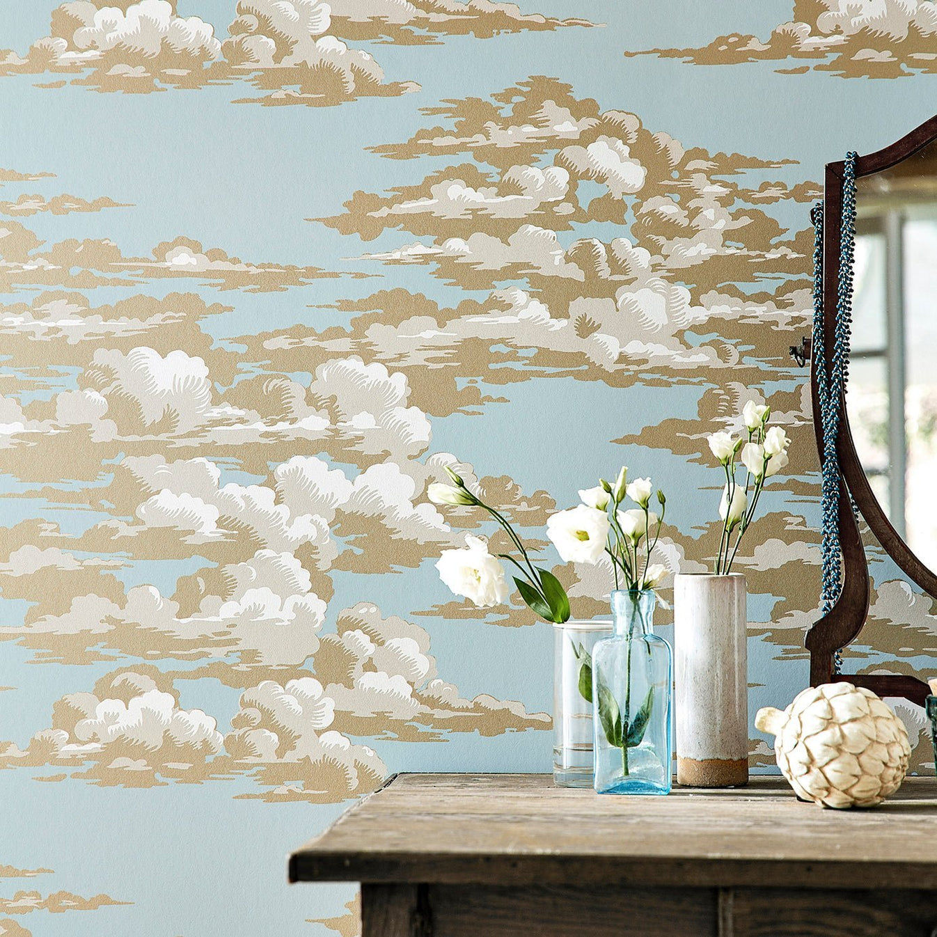 Sanderson Silvi Clouds Wallpaper – Morris Wallpaper